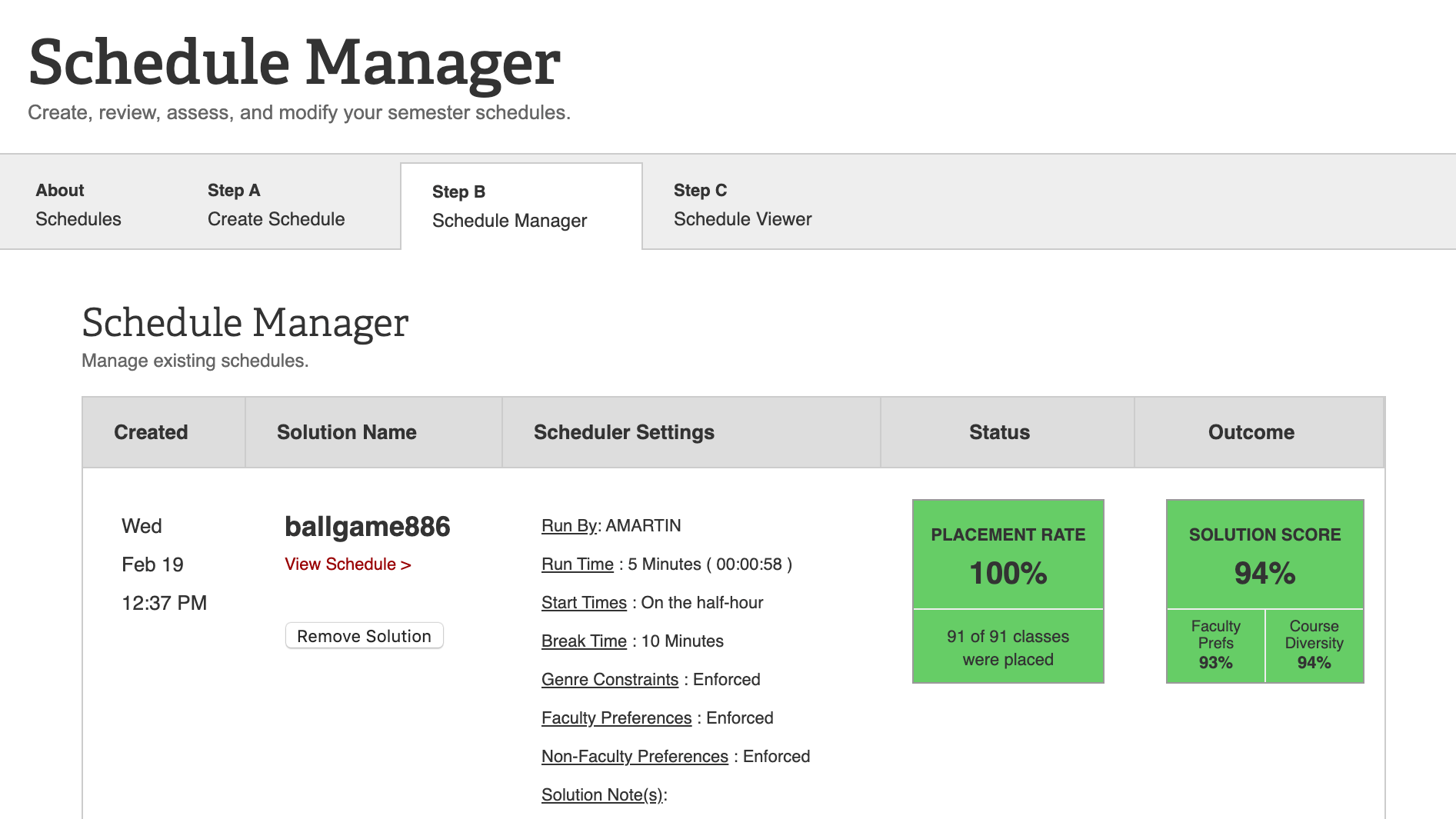 Software to Create College Class Schedules - ofCourse Scheduling