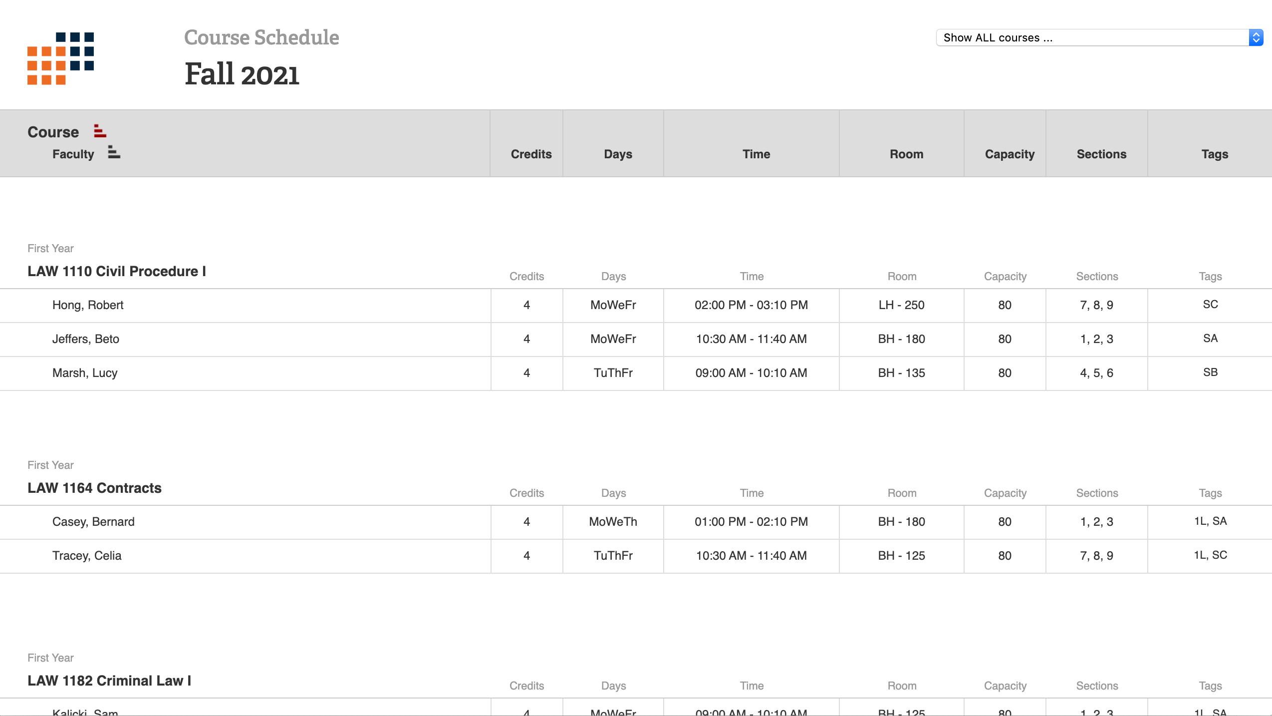 Software to Create College Class Schedules - ofCourse Scheduling